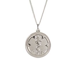 Buy Sterling Silver Medallion Necklace American Medical ID